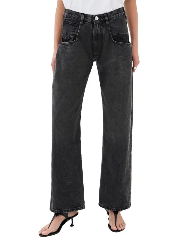 MAISON MARGIELA 5 Pocket Straight Leg Jeans - Black