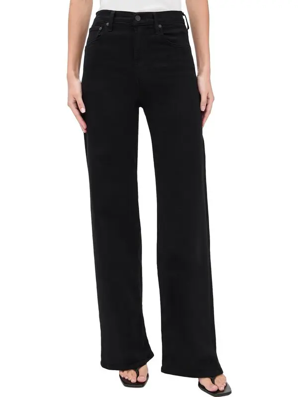 Citizens Of Humanity Lyra Wide-leg Jeans - Plush Black
