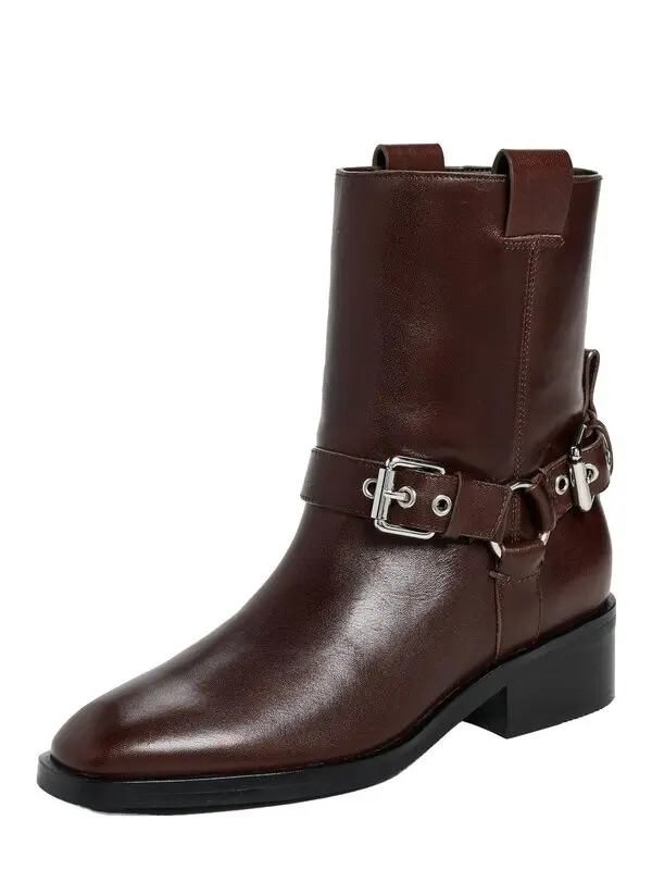 3.1 Phillip Lim Alexa Moto Boots - Espresso