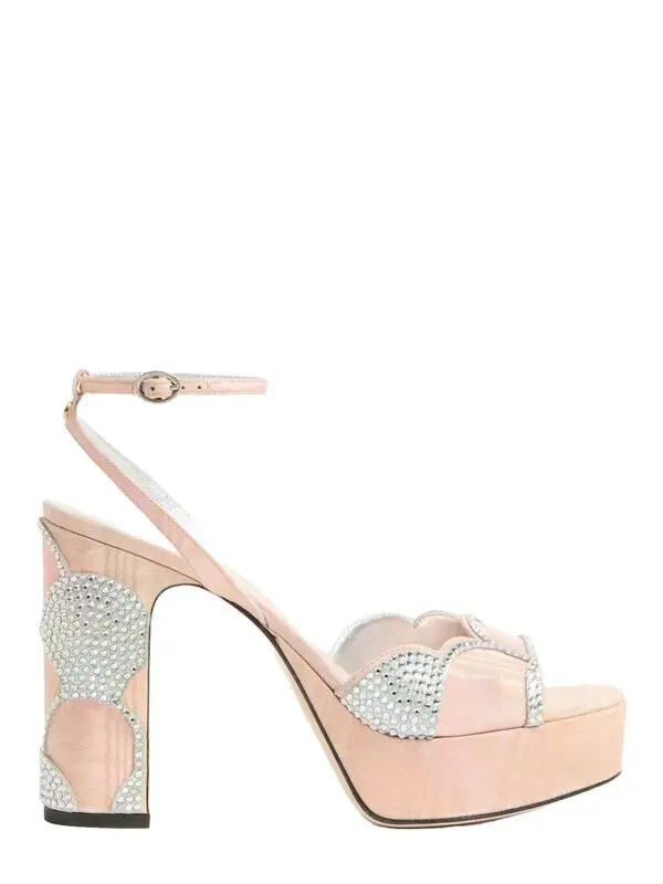 Valentino Garavani 115mm Bowow Sandals - Pink