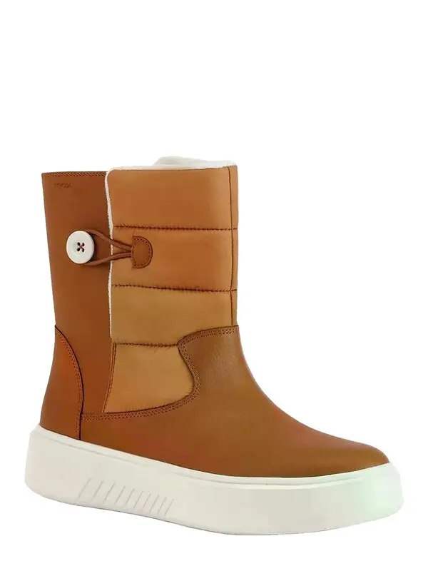 Geox Leather High-top Sneakers - Brown
