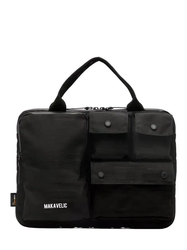 MAKAVELIC Logo-print Laptop Bag - Black