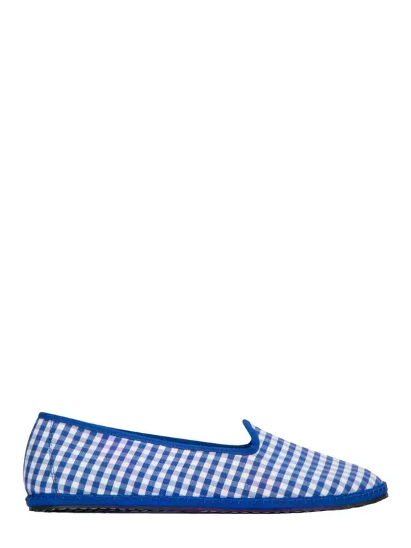 VIBI VENEZIA Check-print Loafers - Blue