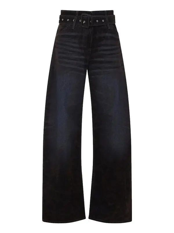 Acne Studios Belted Wide-leg Jeans - Brown