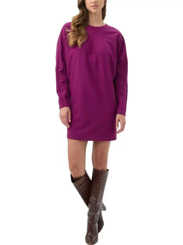 Trina Turk Jacaranda Long Sleeve Ponte Dress - Elderberry