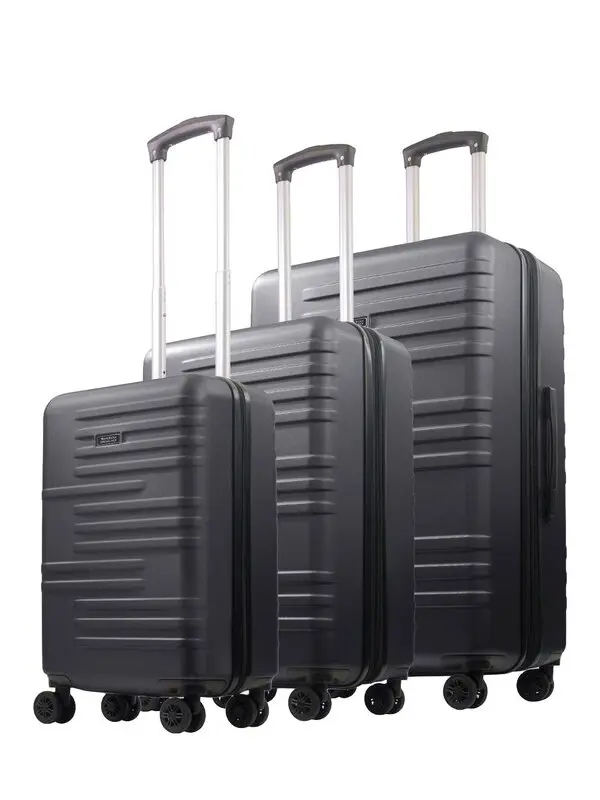 AMERICAN DREAMLINER 3-piece Hardside Luggage Set - Black