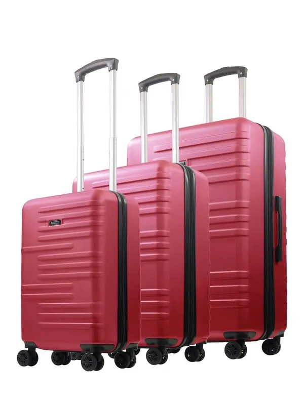 AMERICAN DREAMLINER 3-piece Hardside Luggage Set - Red