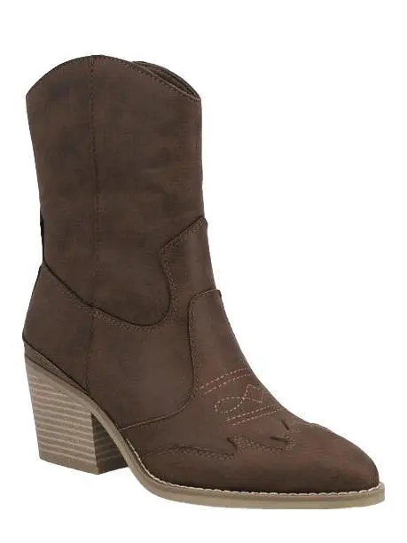 Mia Clorinda Western Boots - Chocolate