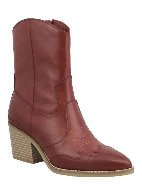 Mia Clorinda Western Boots - Red