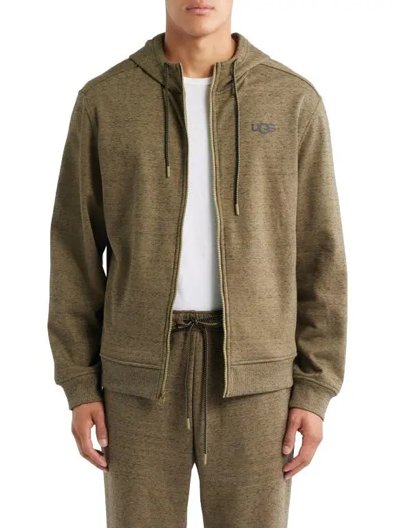 UGG Shiloh Fleece Zip Hoodie - Burnt Olive Heather