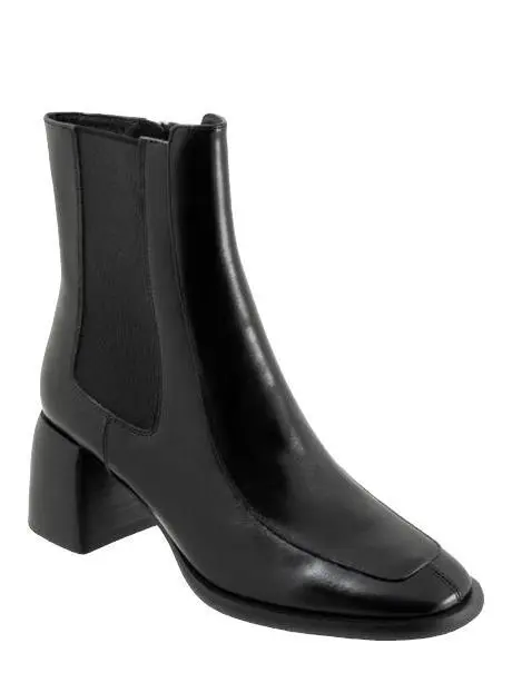Eos Booties With Stacked Heel - Black
