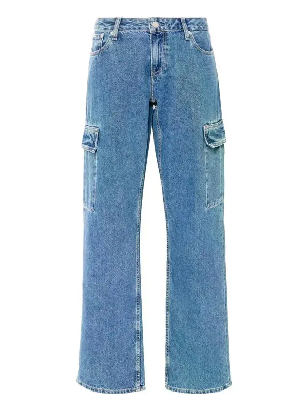 Calvin Klein Low-rise Cargo Jeans - Blue