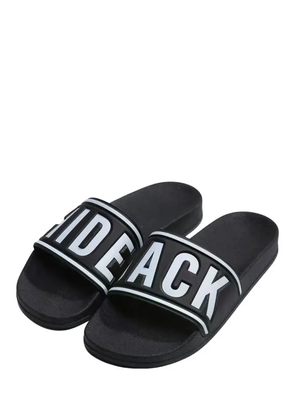 HIDE&JACK Logo-embellished Slides - Black