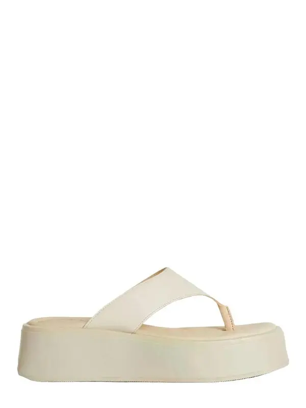 VAGABOND SHOEMAKERS Courtney Platform Flip-flops - Neutrals