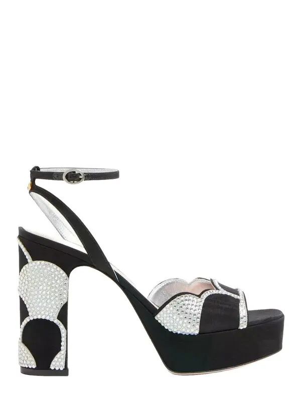 Valentino Garavani 115mm Bowow Sandals - Black