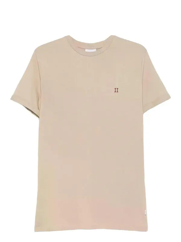 LES DEUX Norregaard Contrast Organic-cotton T-shirt - Neutrals
