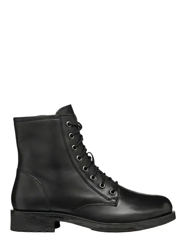 Geox Rawelle Combat Boots - Black