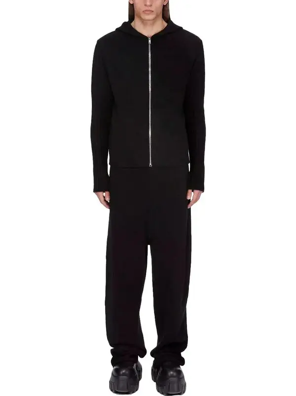 Rick Owens Ribbed-cuff Drawstring Trousers - Black