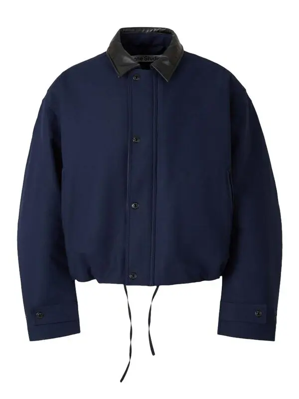 Acne Studios Twill Bomber Jacket - Midnight Blue