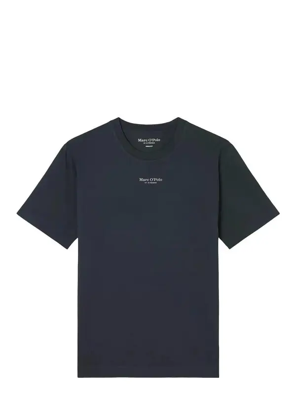Marc O'polo Logo-embroidered Crew-neck T-shirt - Blue