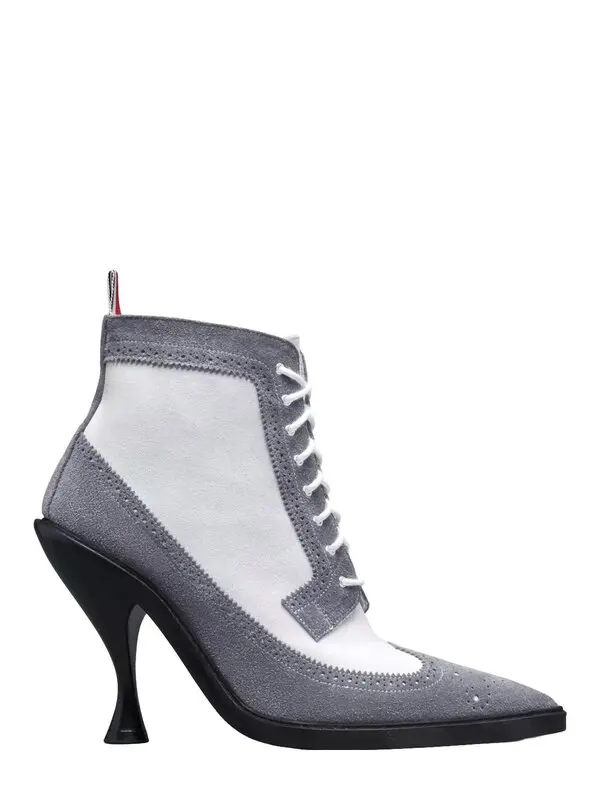 Thom Browne 90mm Wingtip Boots - Grey