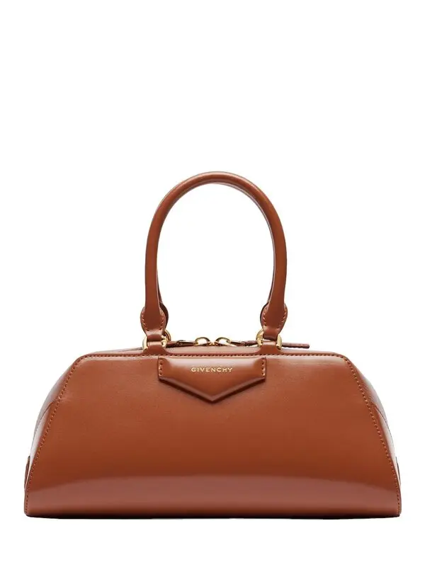Givenchy Antigona Small Leather Shoulder Bag - Brown