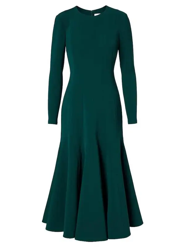 Carolina Herrera Crêpe Cocktail Dress - Green