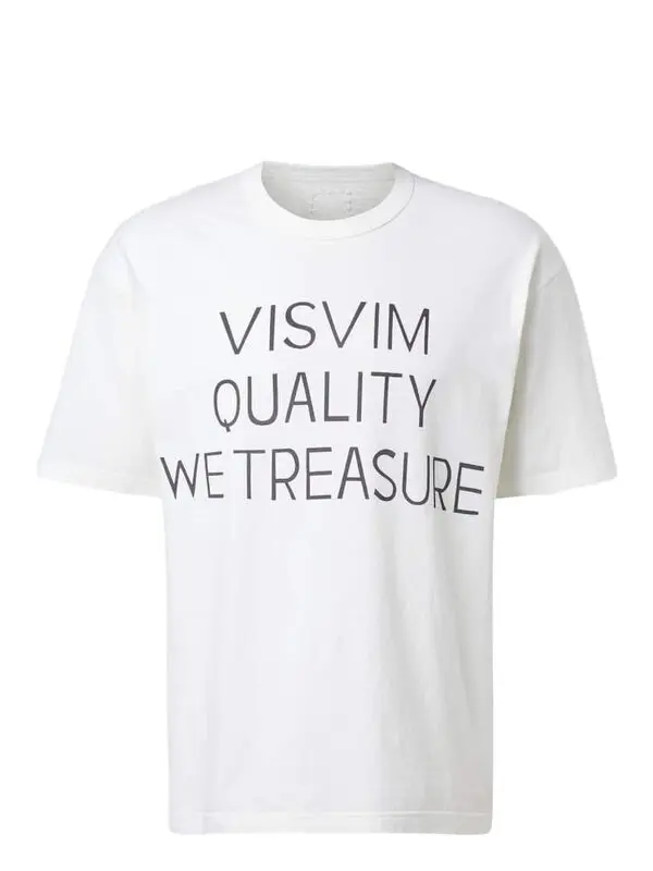 Visvim Jumbo Printed Cotton-blend T-shirt - White