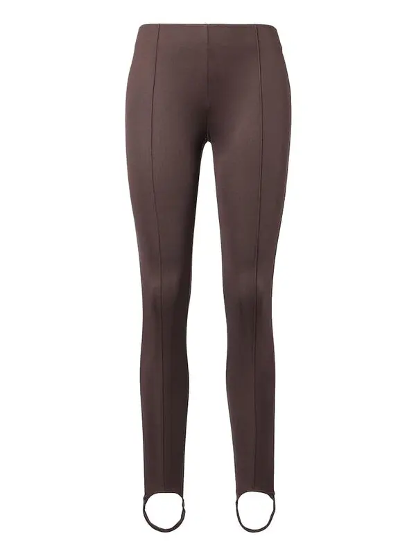 THE FRANKIE SHOP Caserta High-rise Stirrup Leggings - Brown