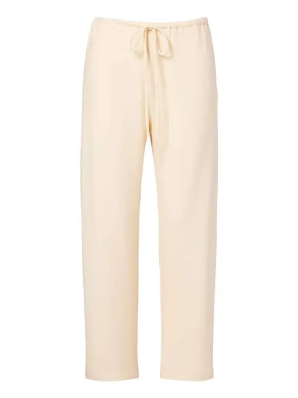 LESET Lauren Jersey Straight Pants - Yellow
