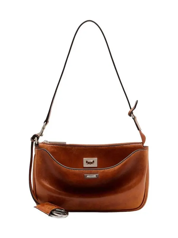 Balenciaga Rodeo Leather Shoulder Bag - Brown