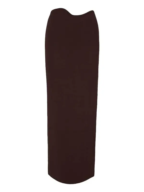 Christopher Esber Knitted Maxi Skirt - Brown