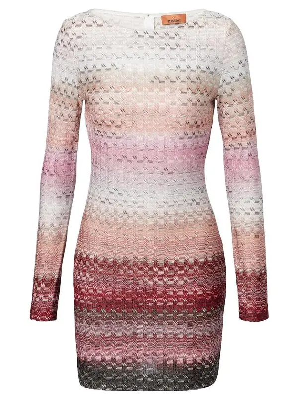 Missoni Zigzag Lamé Minidress - Multicoloured