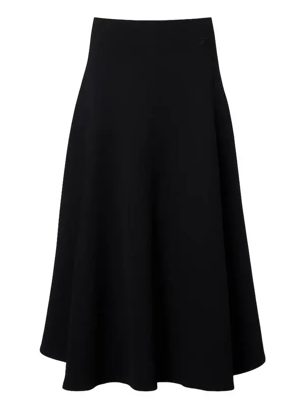 Jacquemus Triangle Midi Skirt - Black