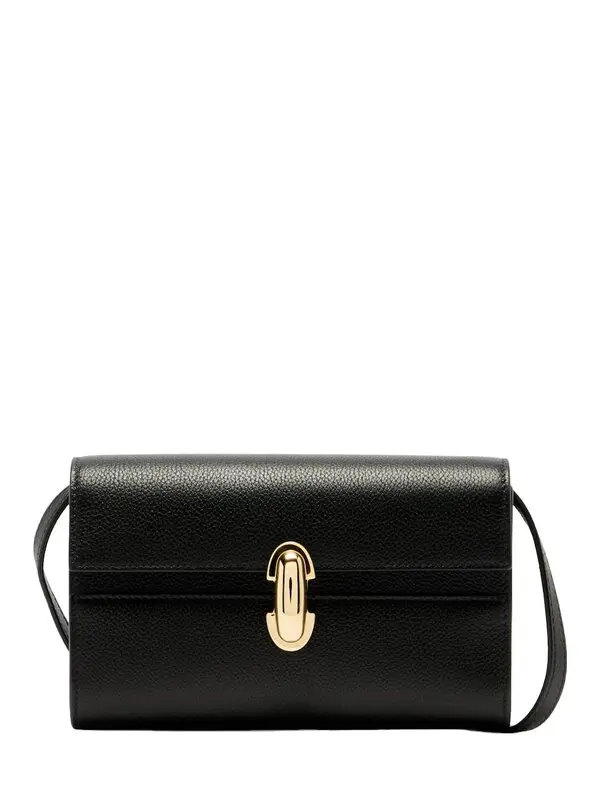 Savette Symmetry Mini Leather Shoulder Bag - Black