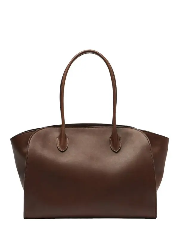 THE ROW Marlo 14 Leather Tote Bag - Brown