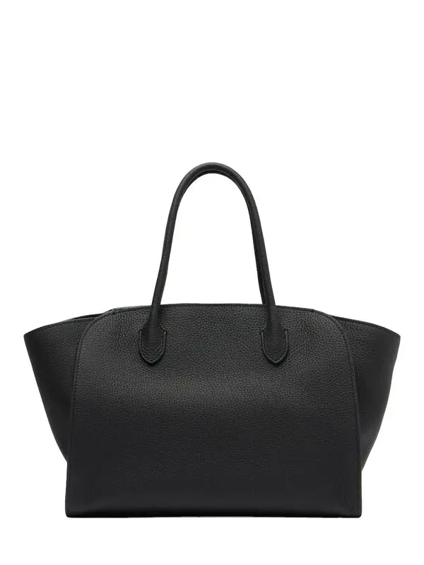 THE ROW Marlo 12 Leather Tote Bag - Black