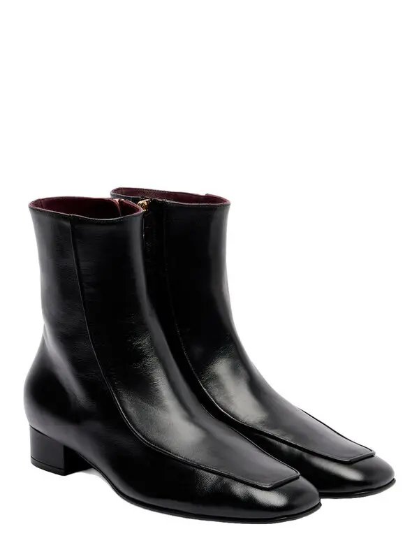 HERBERT LEVINE Shadow Ban 30 Leather Ankle Boots - Black