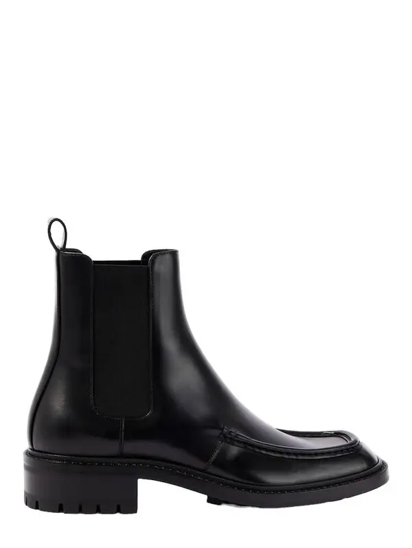 Saint Laurent Joe Leather Chelsea Boots - Black