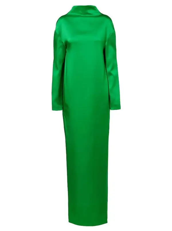 TOM FORD Crêpe Satin Gown - Green