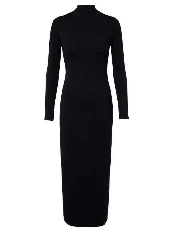 TOM FORD Wool Midi Dress - Black