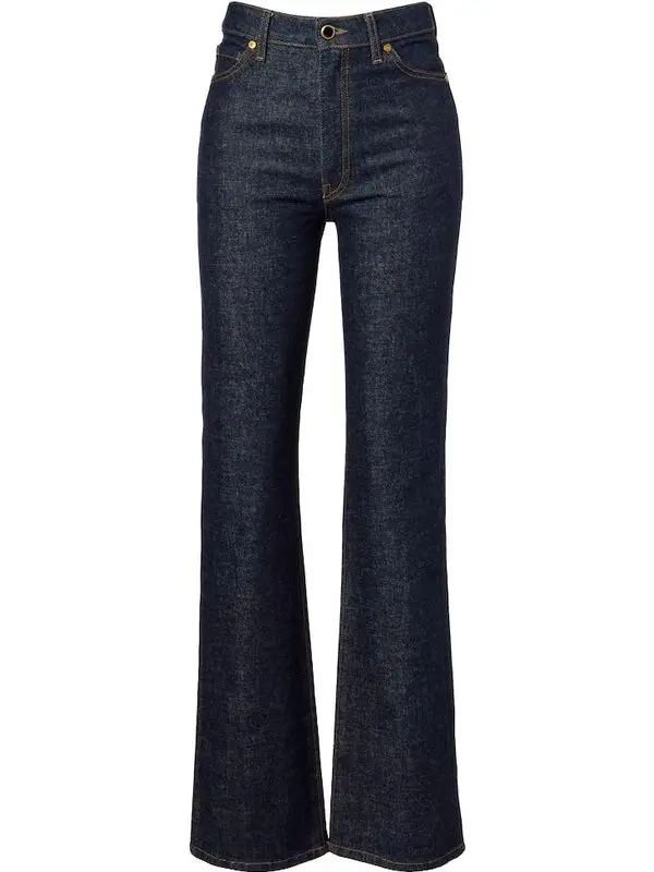 Khaite Danielle High-rise Straight Jeans - Blue