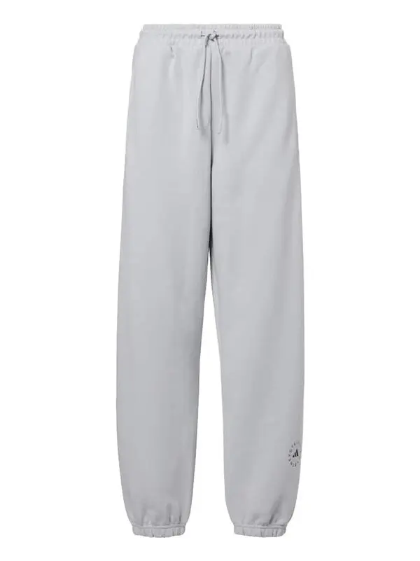 Adidas By Stella McCartney Cotton-blend Fleece Sweatpants - Grey