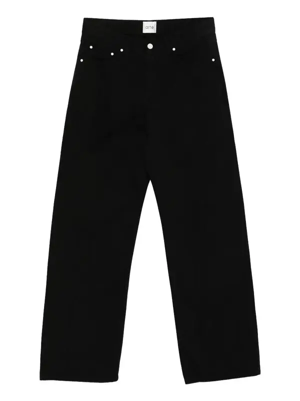 ARTE Back Pocket Graphic Pants - 1 Black