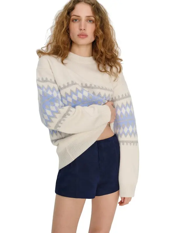 REFORMATION Fabian Crew Sweater - Ivory