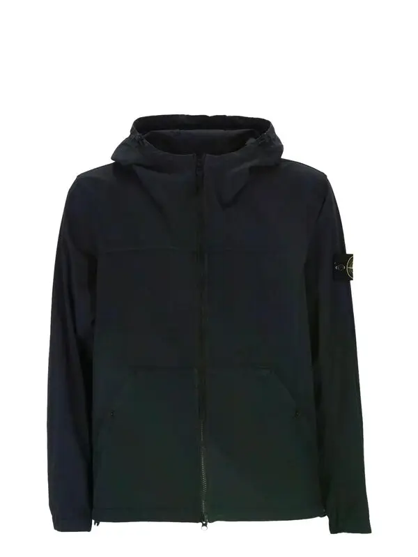 Stone Island Zip-up Hoodie - Blue
