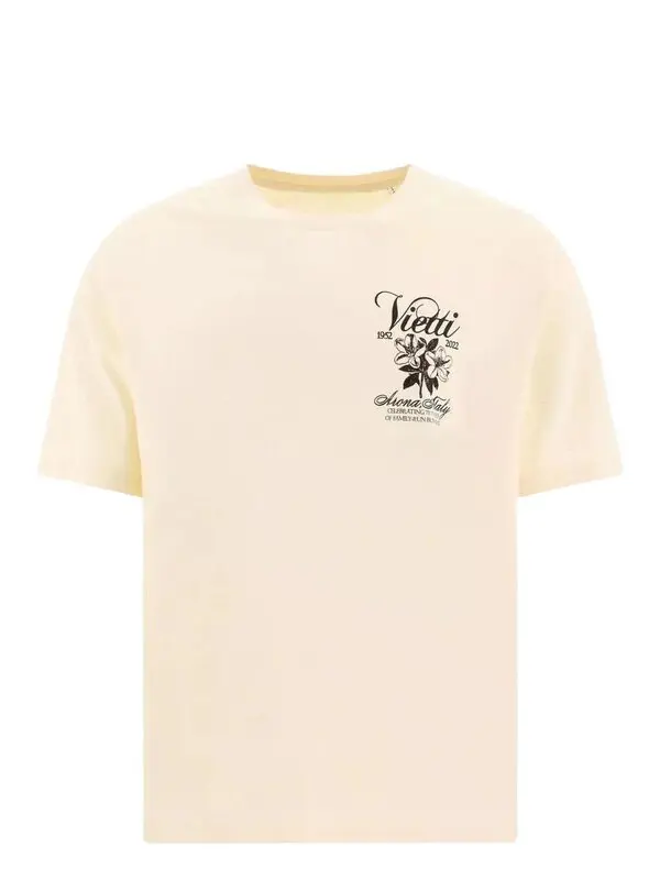 VIETTI MERCHANDISE Floral-print 70th Anniversary T-shirt - Neutrals