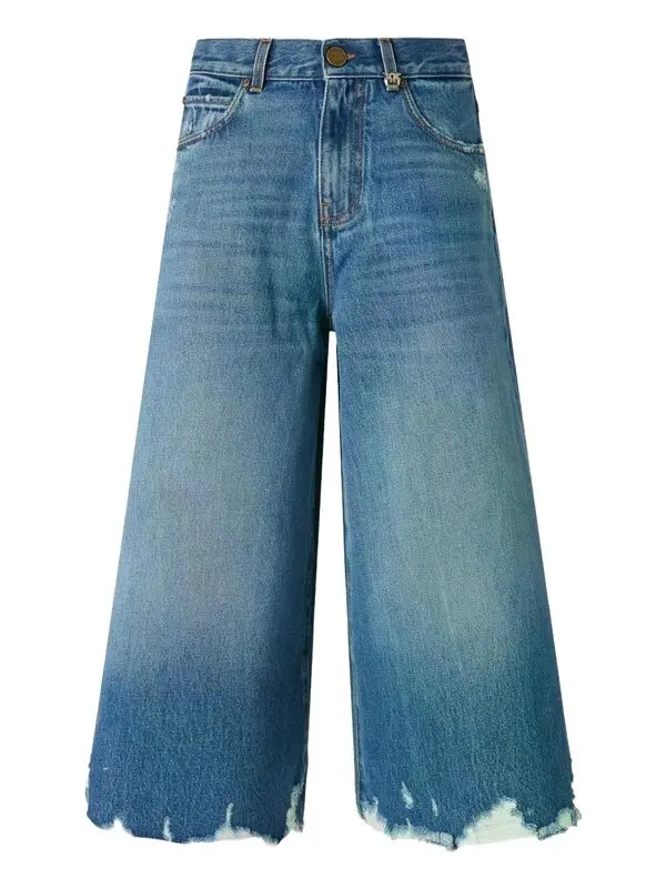 Pinko Frayed Hem Jeans - Blue