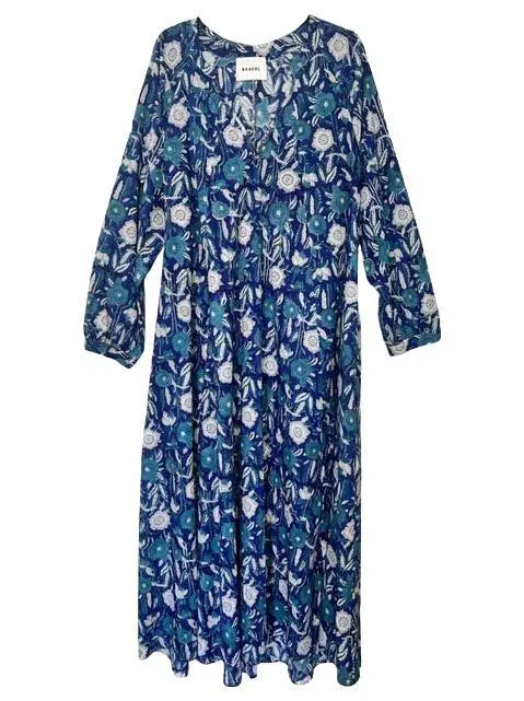 Baacal Denni Weekend Floral Print Dress - Decco Blue