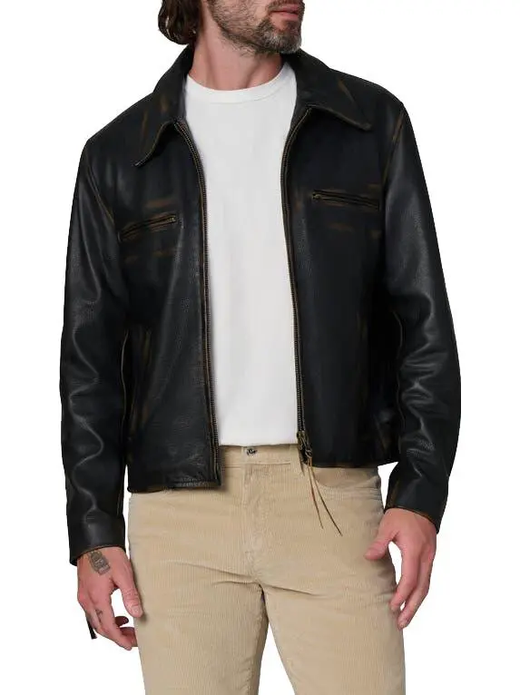 JOE'S Rider Leather Jacket - Cognac Sanded